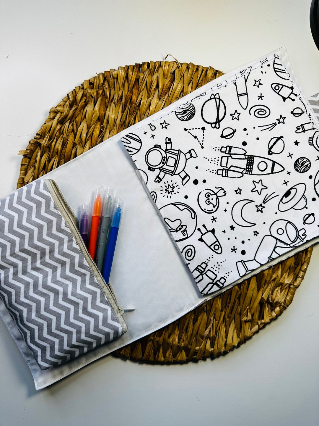 Cahier De Coloriage Lavable Avec Sa Trousse Intégré / Livre De - Etsy