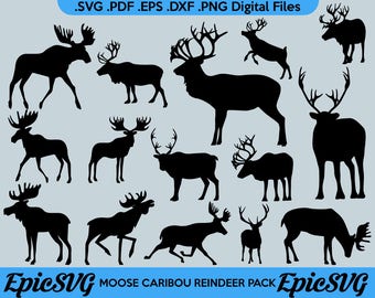 Caribou Silhouette | Etsy