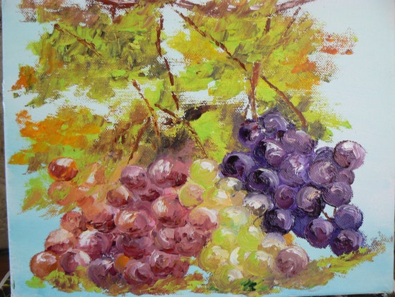 nature morte grappe de raisin trio d'automne