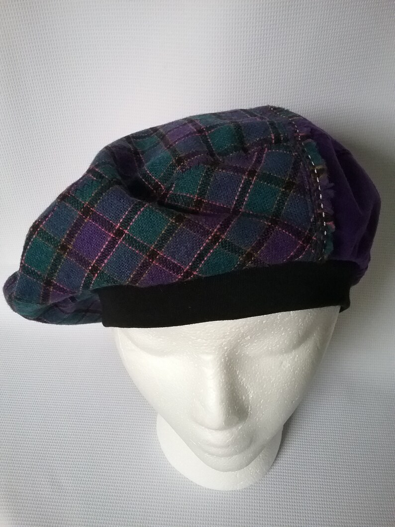 505 Hot Plaid Beret - Etsy