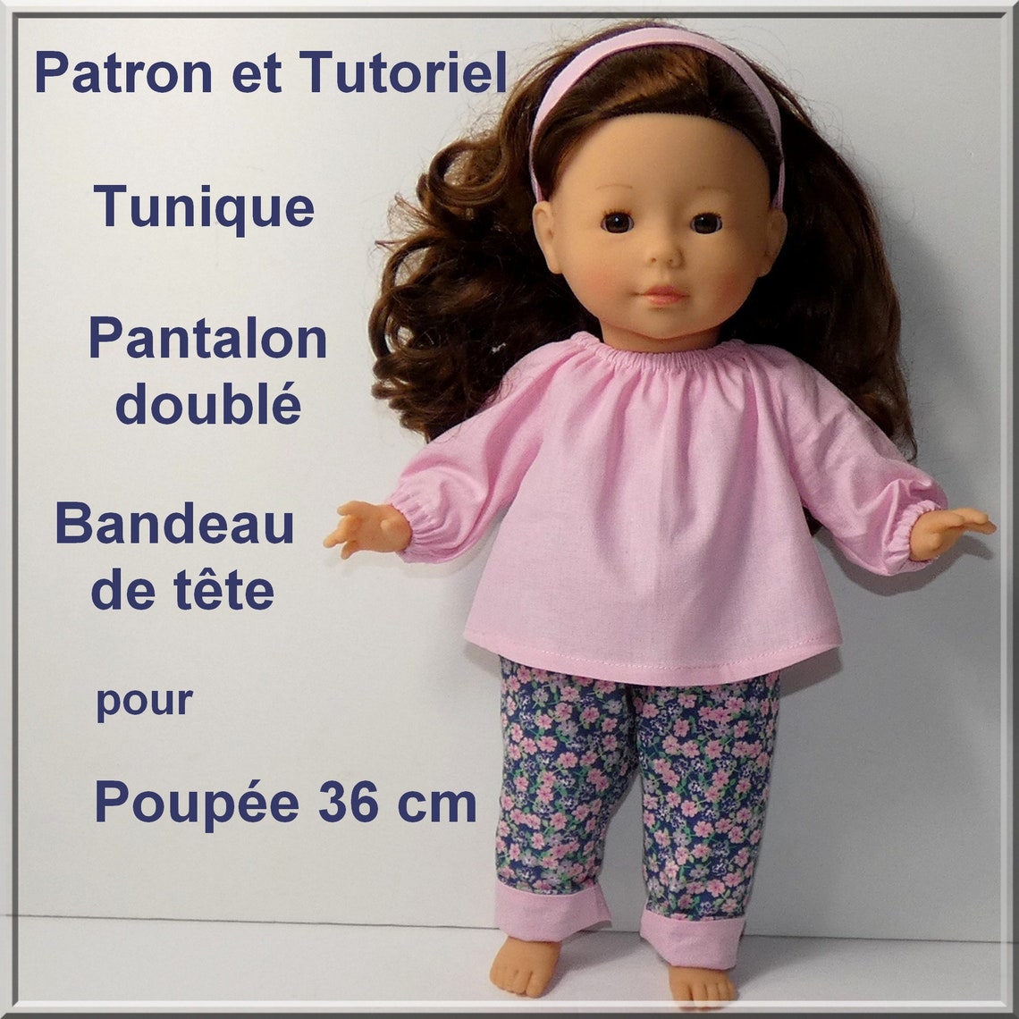 Patron et tutoriel : tunique pantalon et bandeau de tête pour - Etsy France
