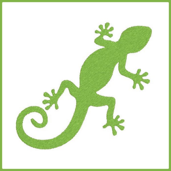 Lizard Embroidery Design - Etsy