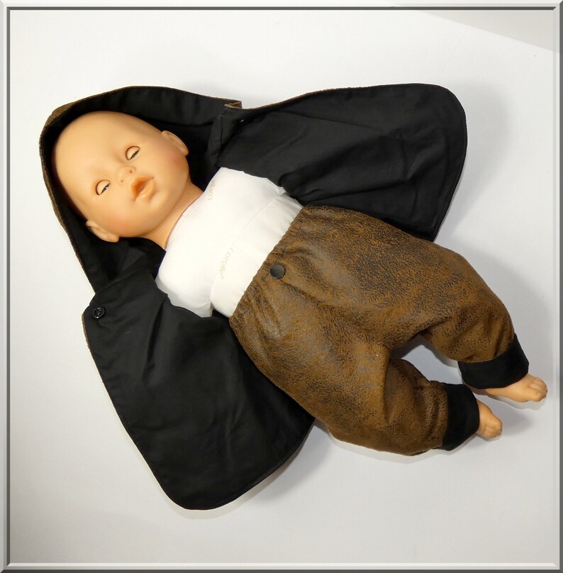 Patron et tutoriel Veste à capuche poupon 42 cm DIY couture - Etsy France