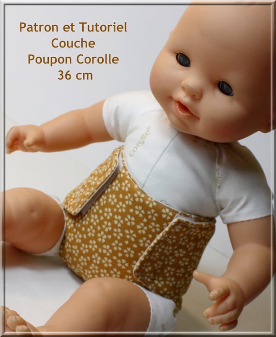 Patron et tutoriel couche poupon Corolle 36 cm patron - Etsy France