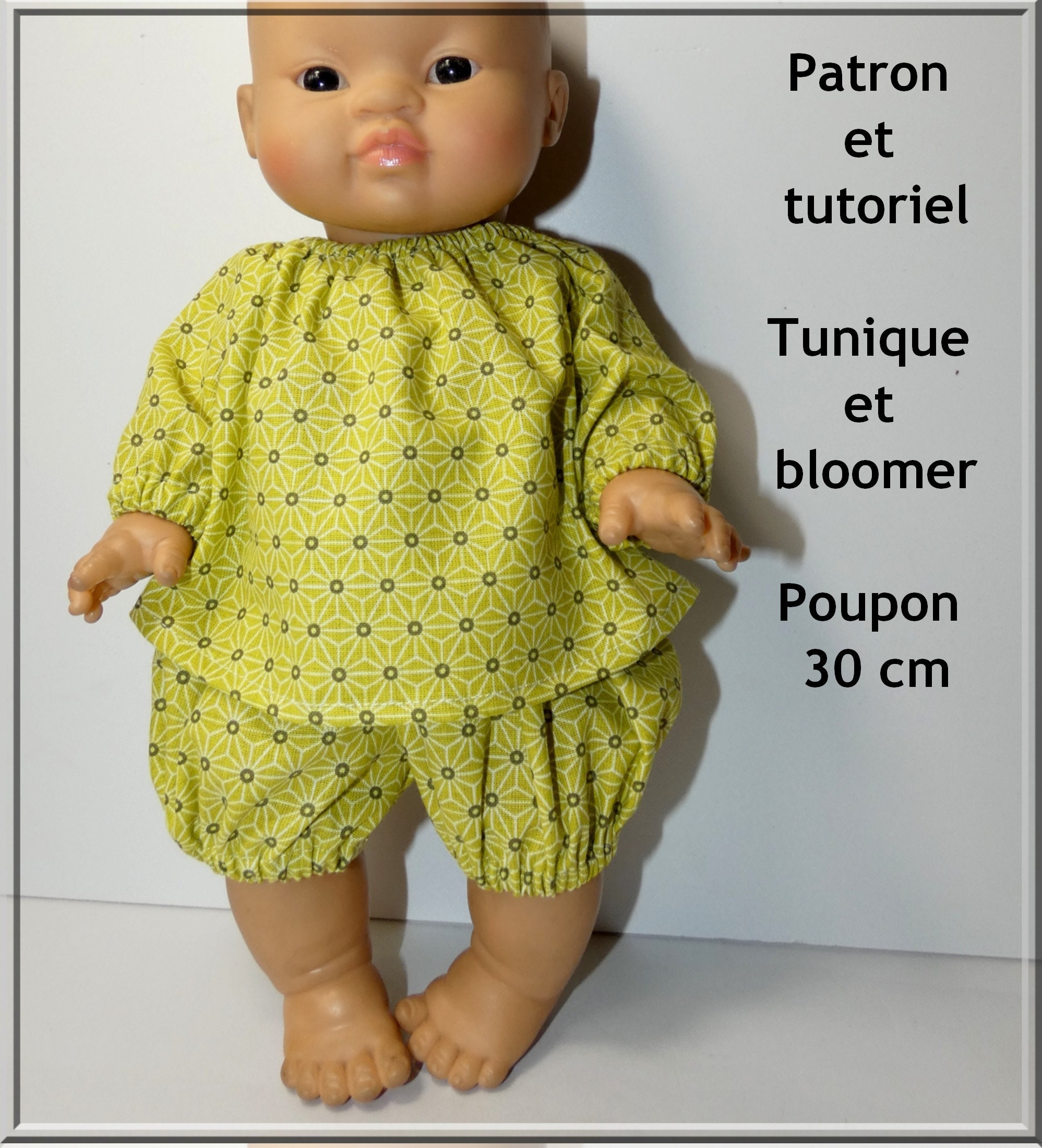 Tutorial and Pattern, Tunic and Bloomer for Doll, 30/34 Cm, Sewing ...