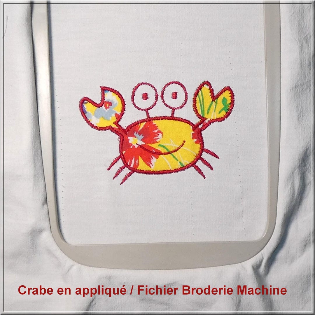 Crabe : fichier broderie machine - Etsy France