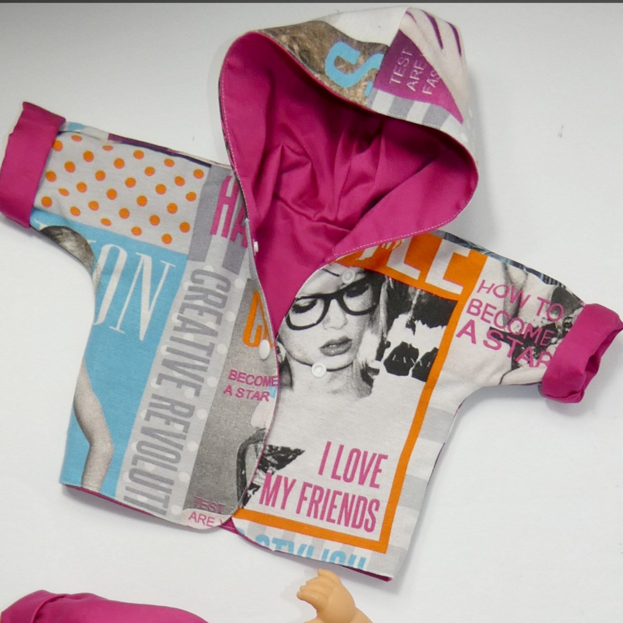 Pattern and Tutorial 42 Cm Doll Hooded Jacket, DIY Sewing for 42 Cm ...
