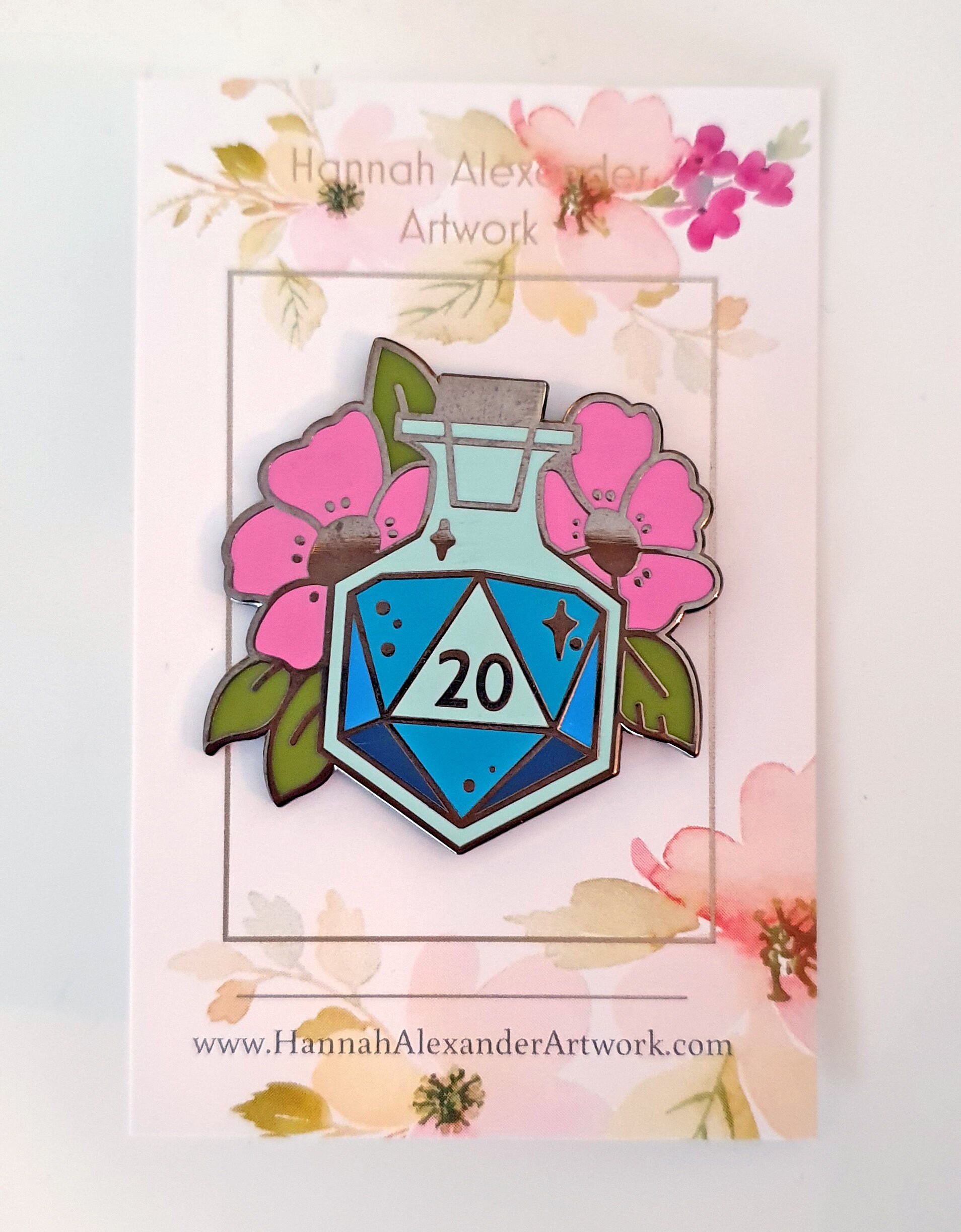 D20 Potion Enamel Pin - Etsy