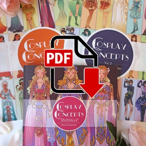 DIGITAL BOOKS Cosplay Concepts Complete Collection - Etsy