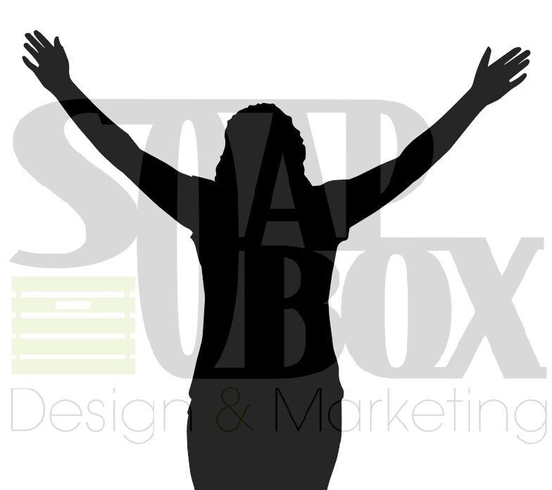 Women Praising .svg File for Vinyl - Etsy