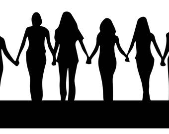 Group of Women Svg - Etsy UK