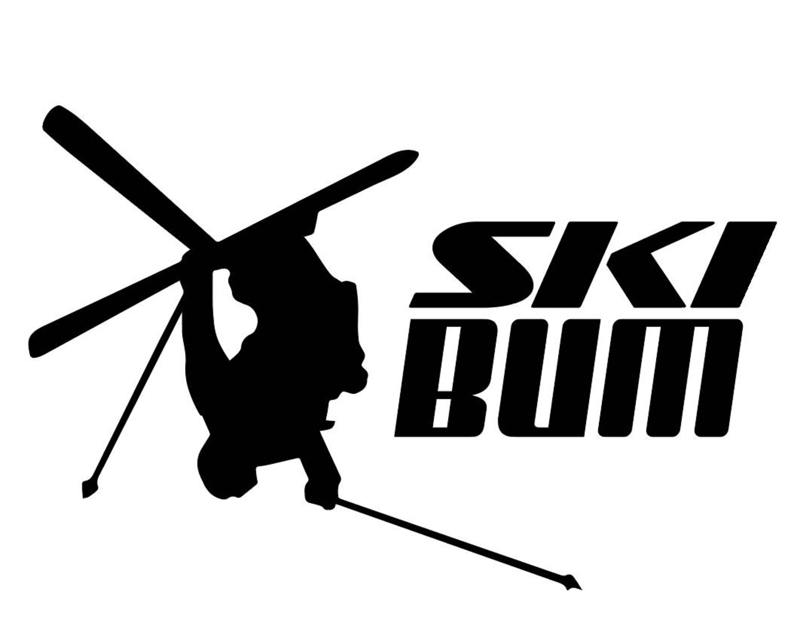 Ski Bum .SVG File for Vinyl Cutting - Etsy
