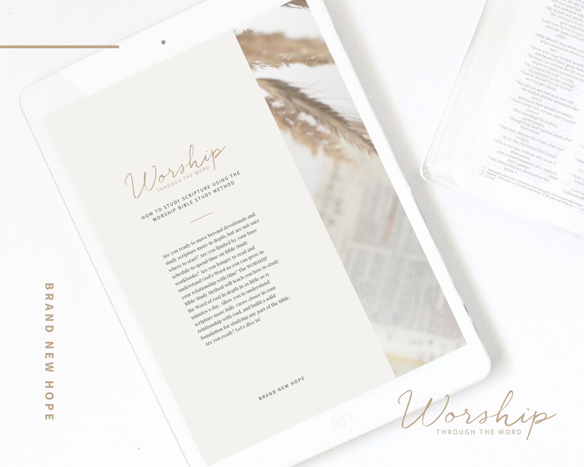 Worship Through the Word Bible Study Guide Printable PDF Scripture ...