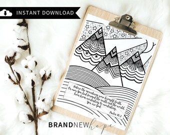 Joshua 1:9 Be Strong and Courageous Bible Verse Printable - Etsy