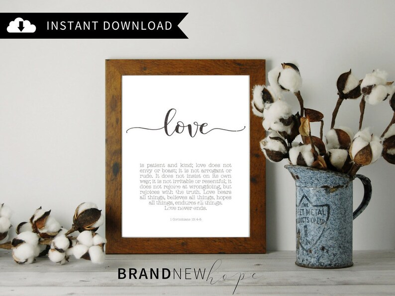 Digital Download, Bible Verse Wall Art Printable, Scripture Wall Art ...