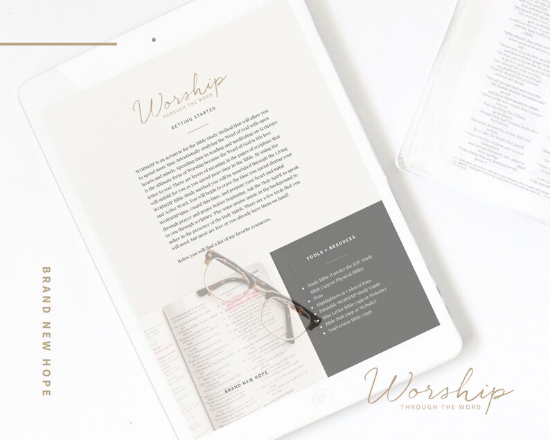 Worship Through the Word Bible Study Guide Printable PDF Scripture ...