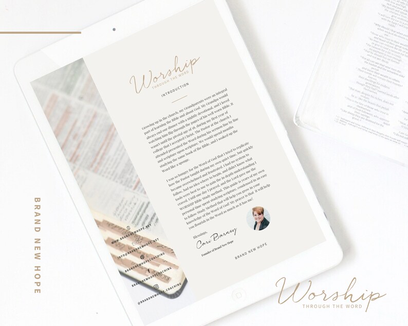 Worship Through the Word Bible Study Guide Printable PDF Scripture ...