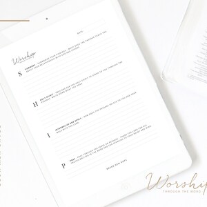 Worship Through the Word Bible Study Guide Printable PDF Scripture ...