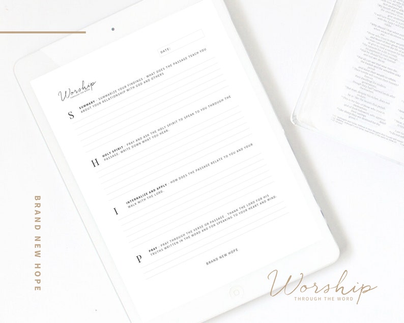 Worship Through the Word Bible Study Guide Printable PDF Scripture ...