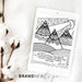 Psalm 90:2 Bible Coloring Page, Scripture Coloring Page, Mountains ...