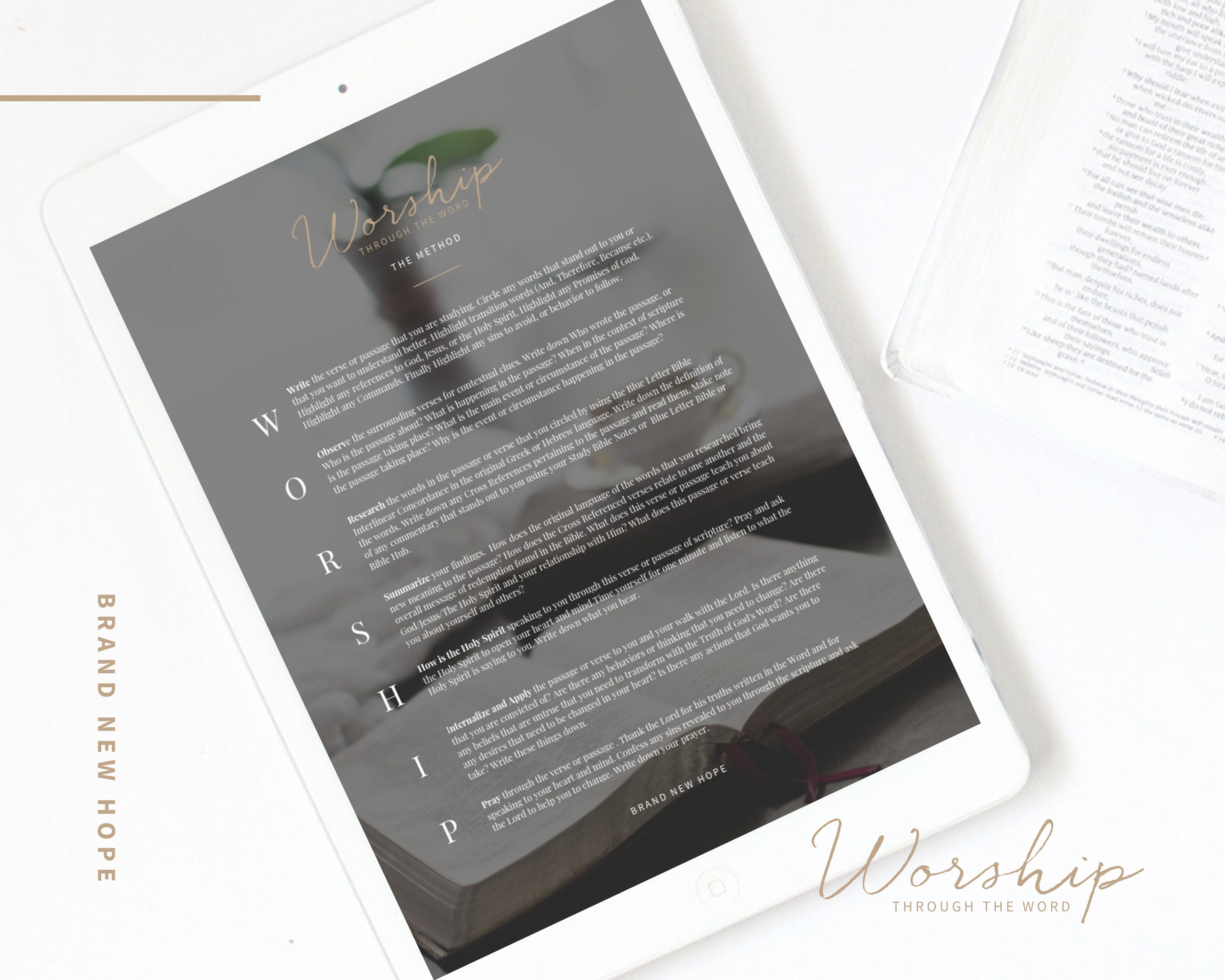Worship Through the Word Bible Study Guide Printable PDF Scripture ...
