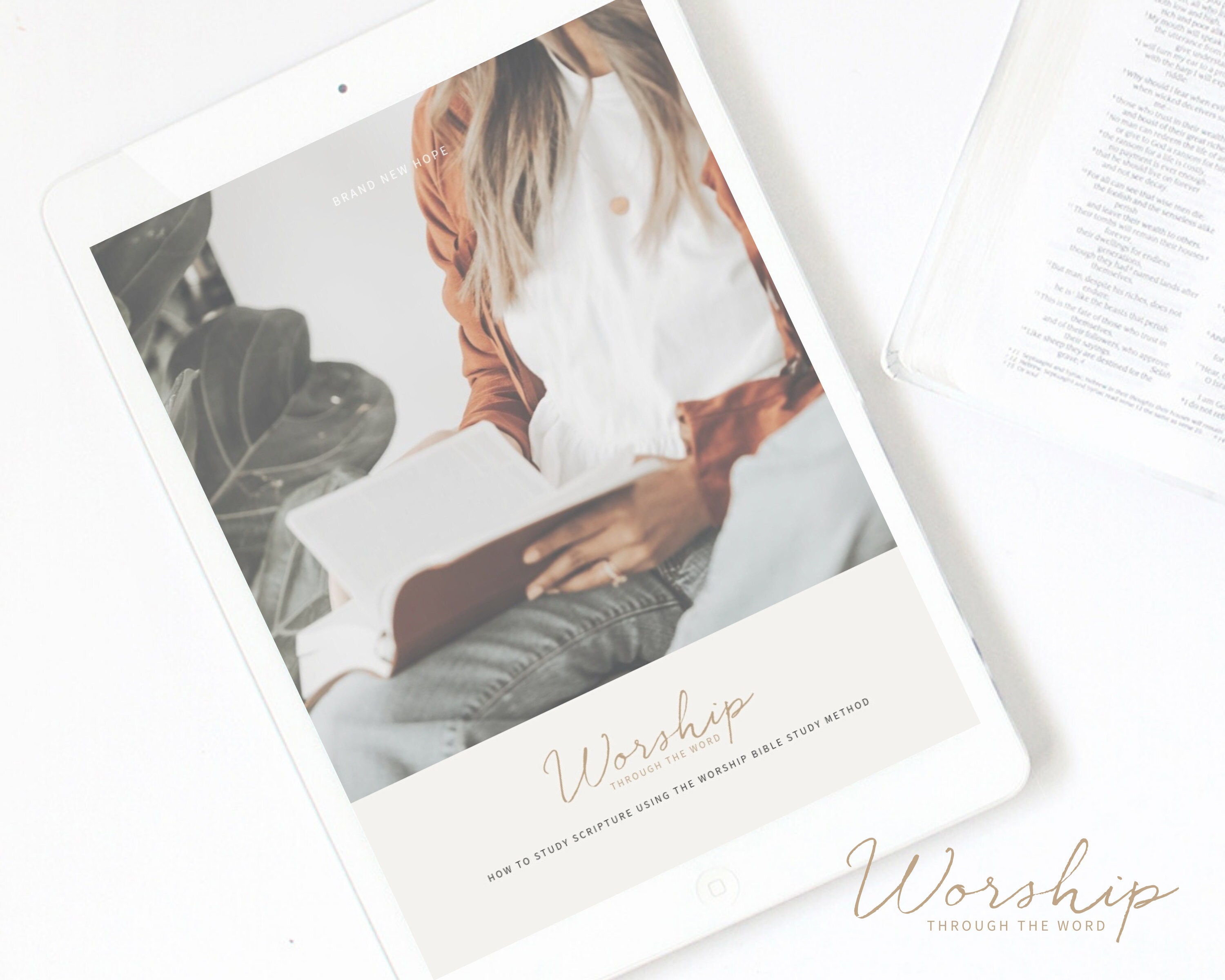 Worship Through the Word Bible Study Guide Printable PDF Scripture ...