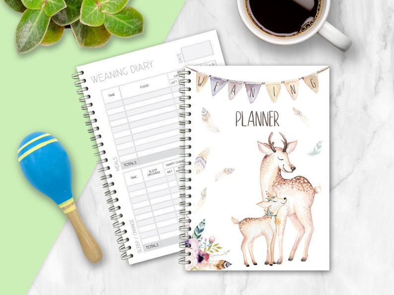 Baby Weaning Diary Deer | Etsy UK