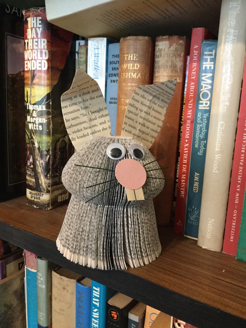 Book Art Rabbit / Bunny - Etsy