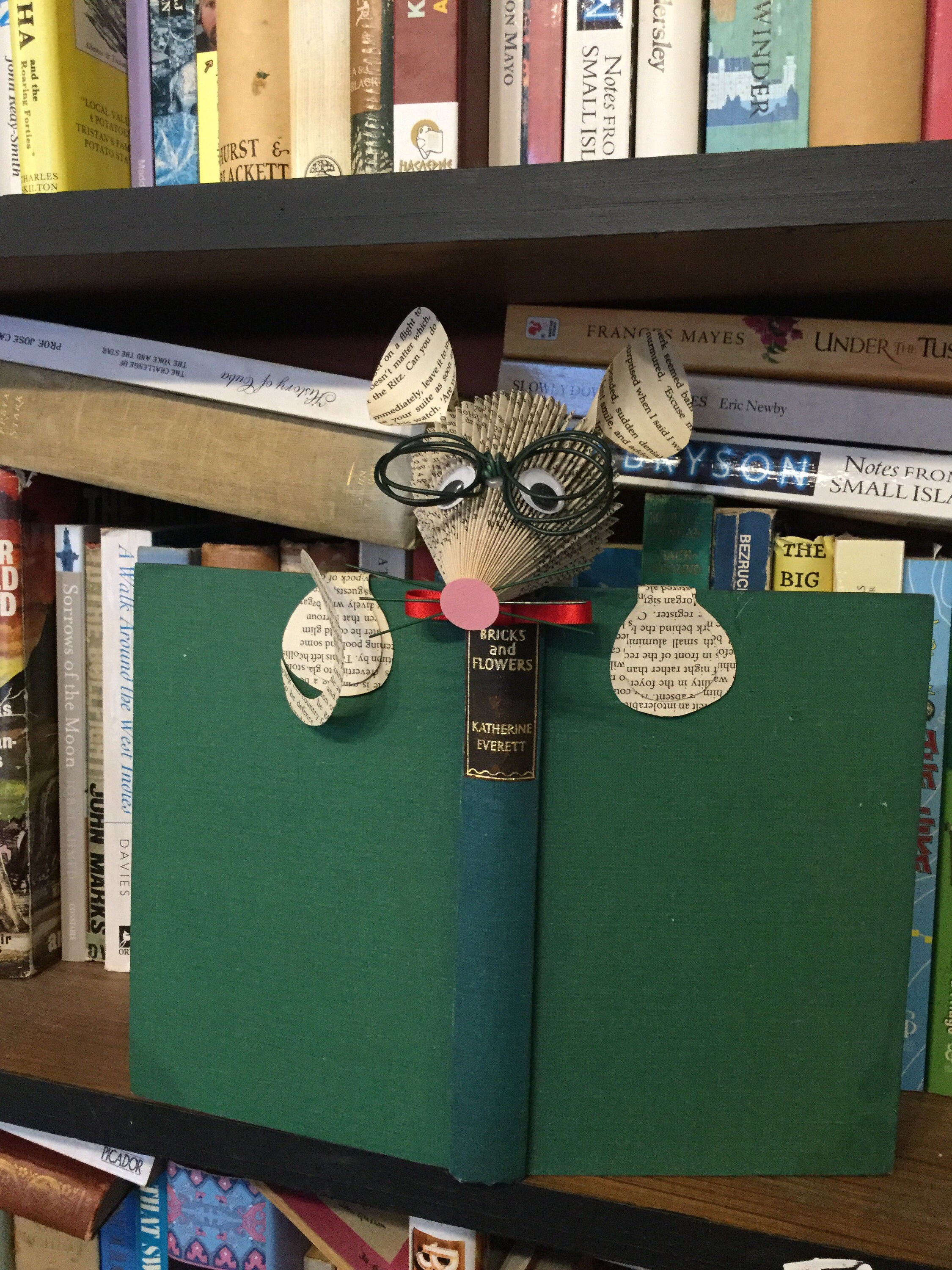 Book Art Professor Mouse - Etsy