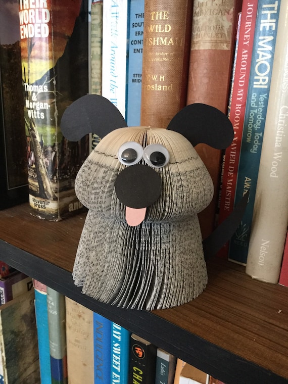 Book Art Dog | Etsy