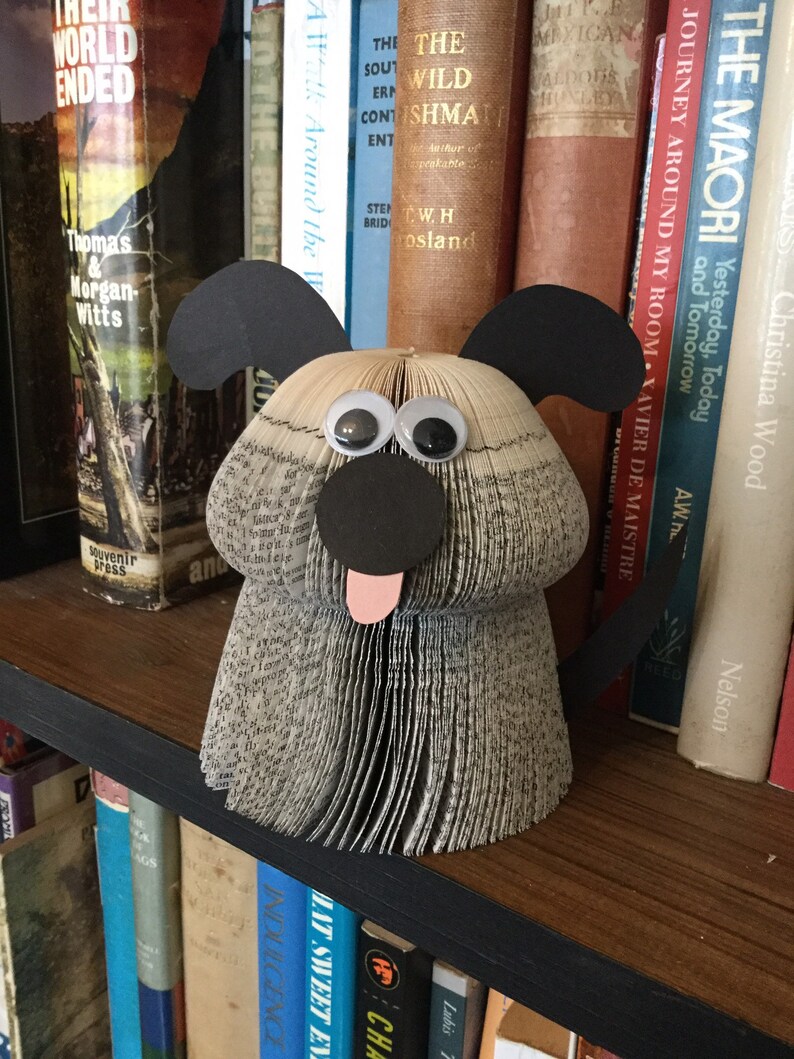 Book Art Dog - Etsy