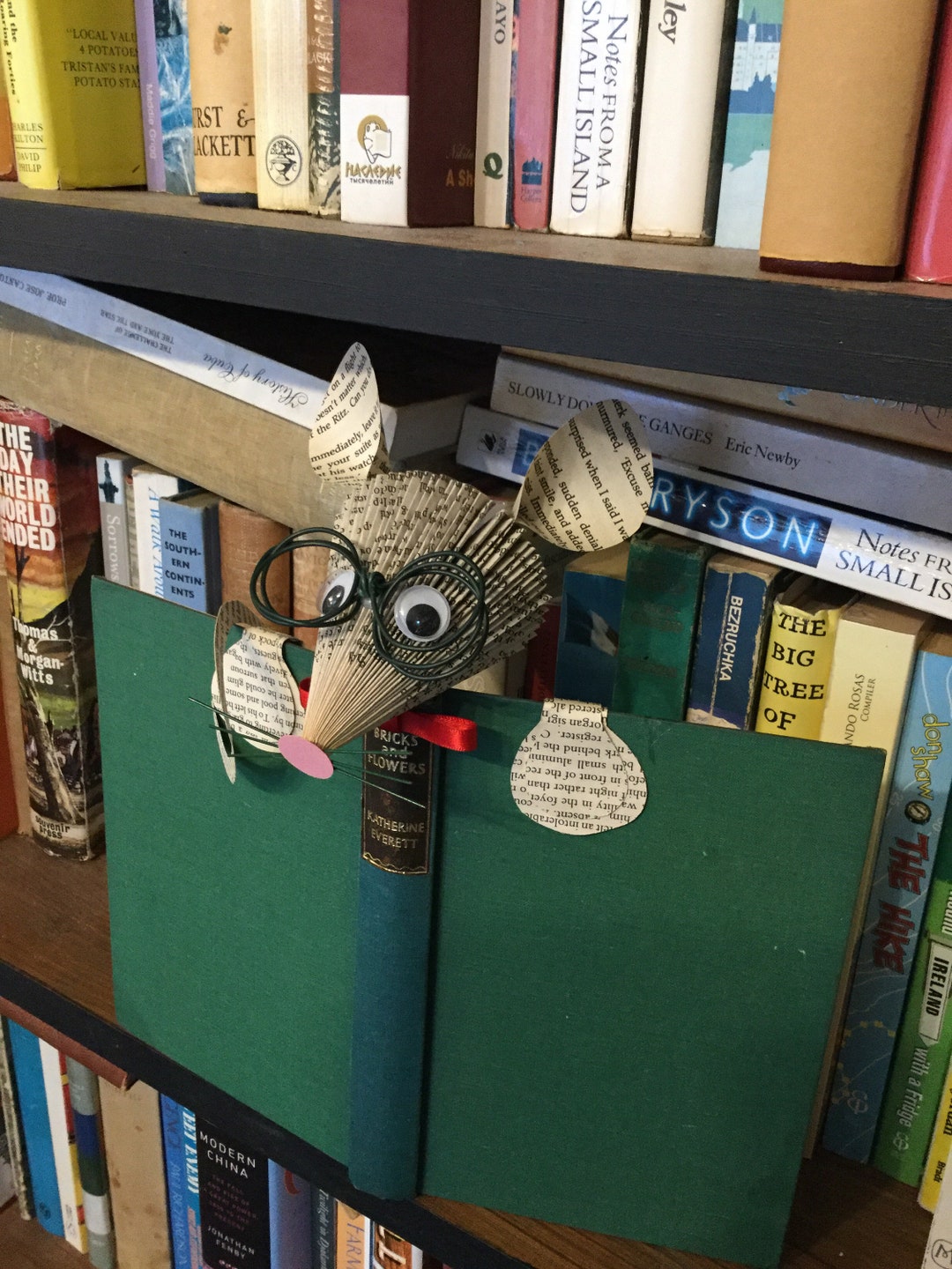 Book Art Professor Mouse - Etsy UK