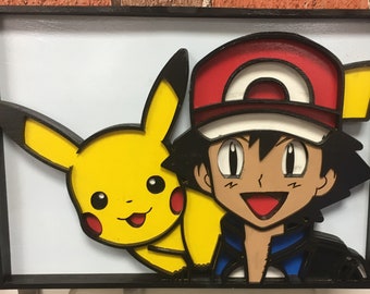 Laser Cut Pikachu - Etsy UK