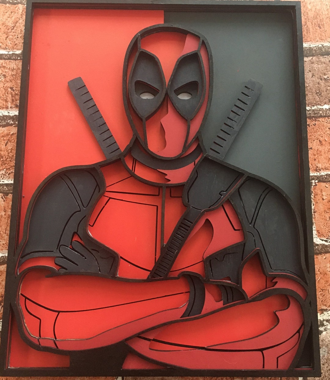 Marvel's Deadpool Multilayered Plaque - Etsy UK