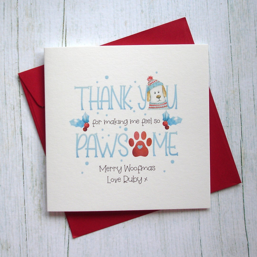 Personalised VET Christmas Card From the Dog Veterinary - Etsy UK