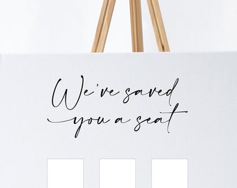 We Saved You a Seat - Etsy