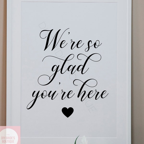 Were so Glad Youre Here Svg - Etsy
