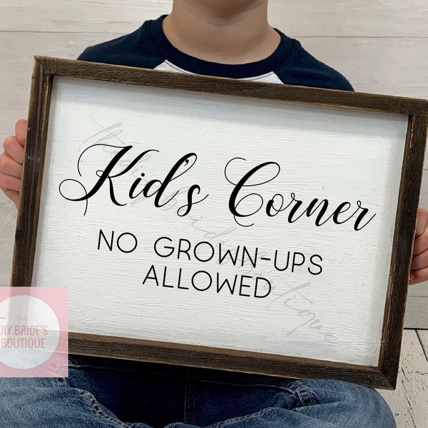Kids Corner Sign - Etsy