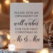 Printable 'please Sign an Ornament' // PNG/SVG Cutting File Digital ...