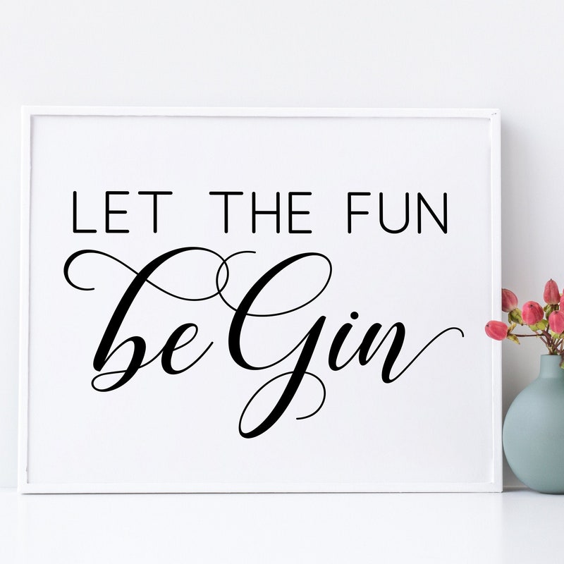 Let the Fun Be Gin - Etsy