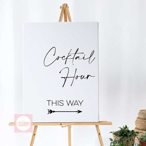 Cocktail Hour Sign - Etsy