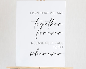 No Seating Plan Sign | Etsy