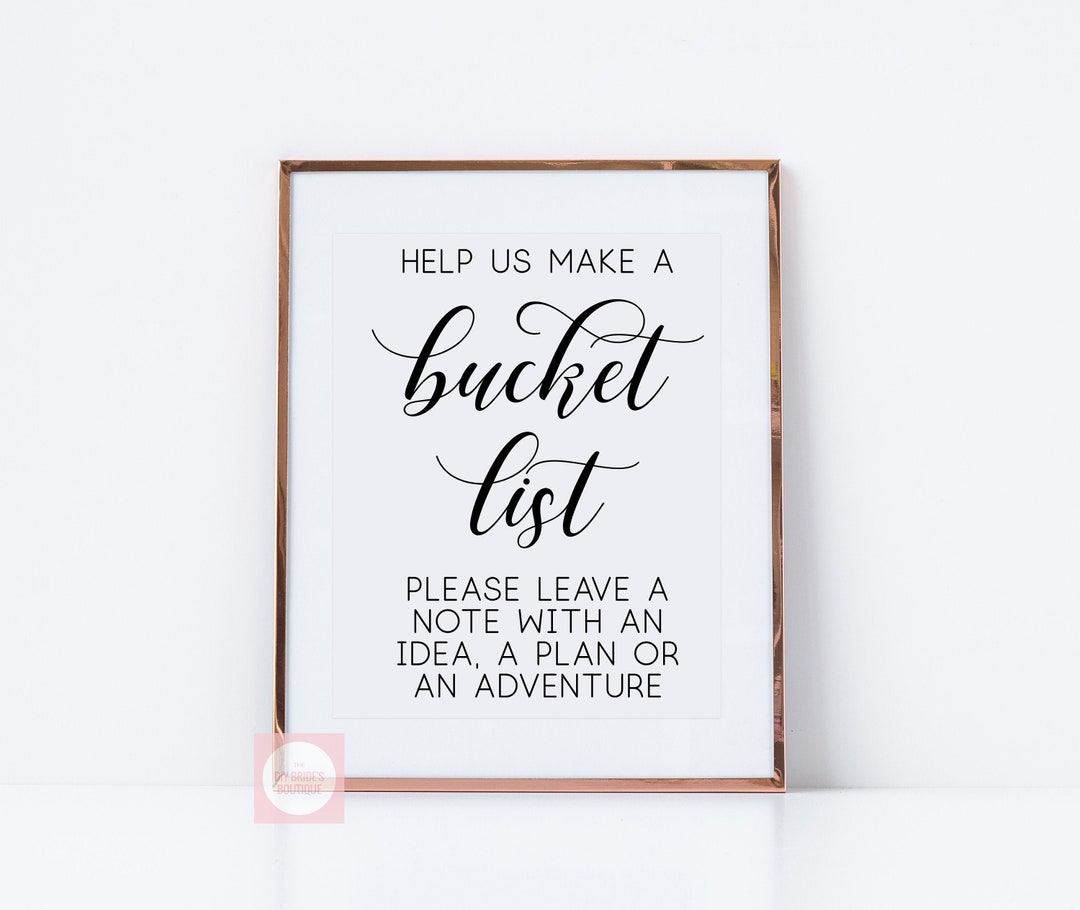 Printable Help Us Make a Bucket List Digital PDF Download PNG/SVG ...