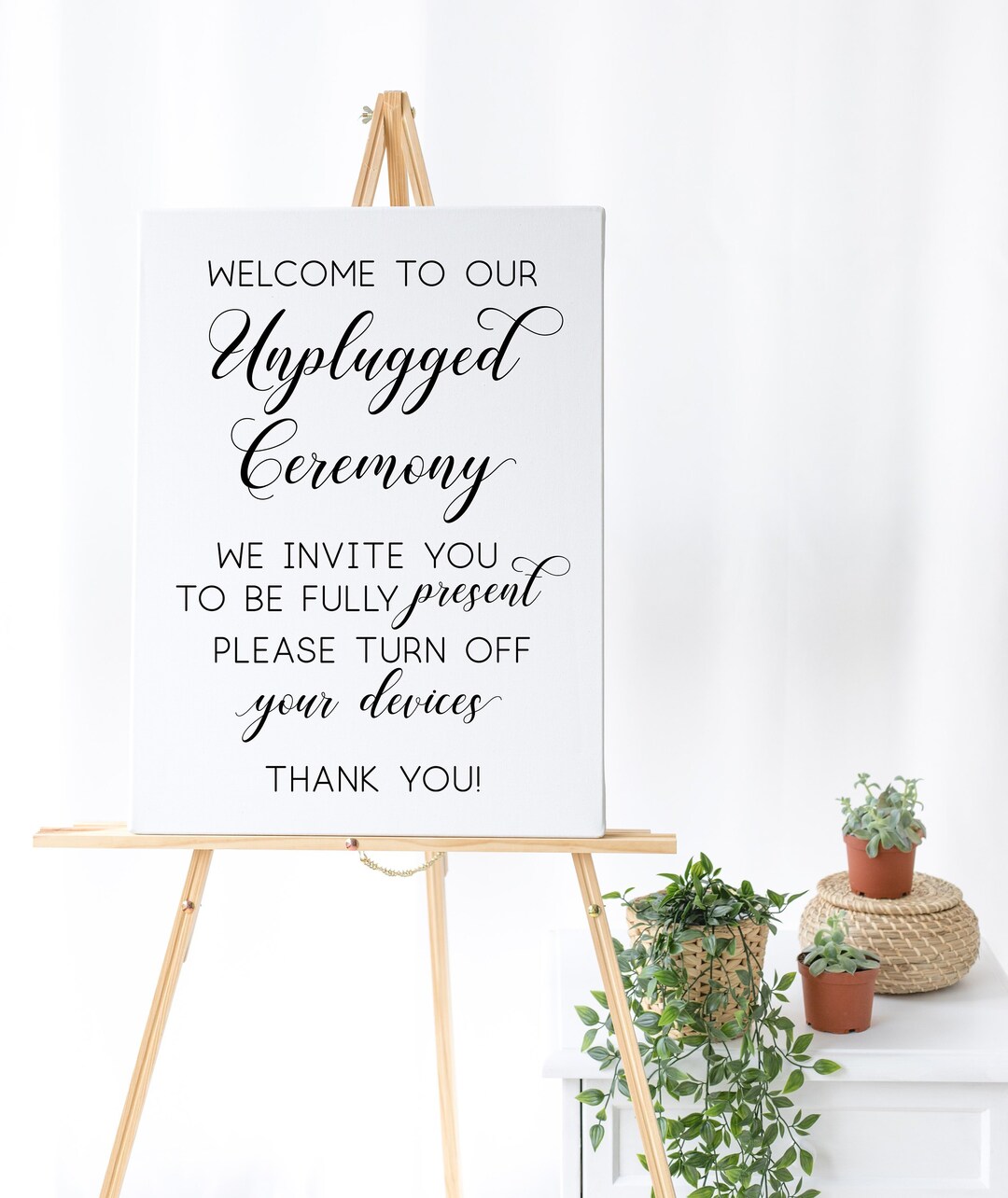 Unplugged Ceremony Printable Digital Download PNG/SVG/PDF Cutting File ...