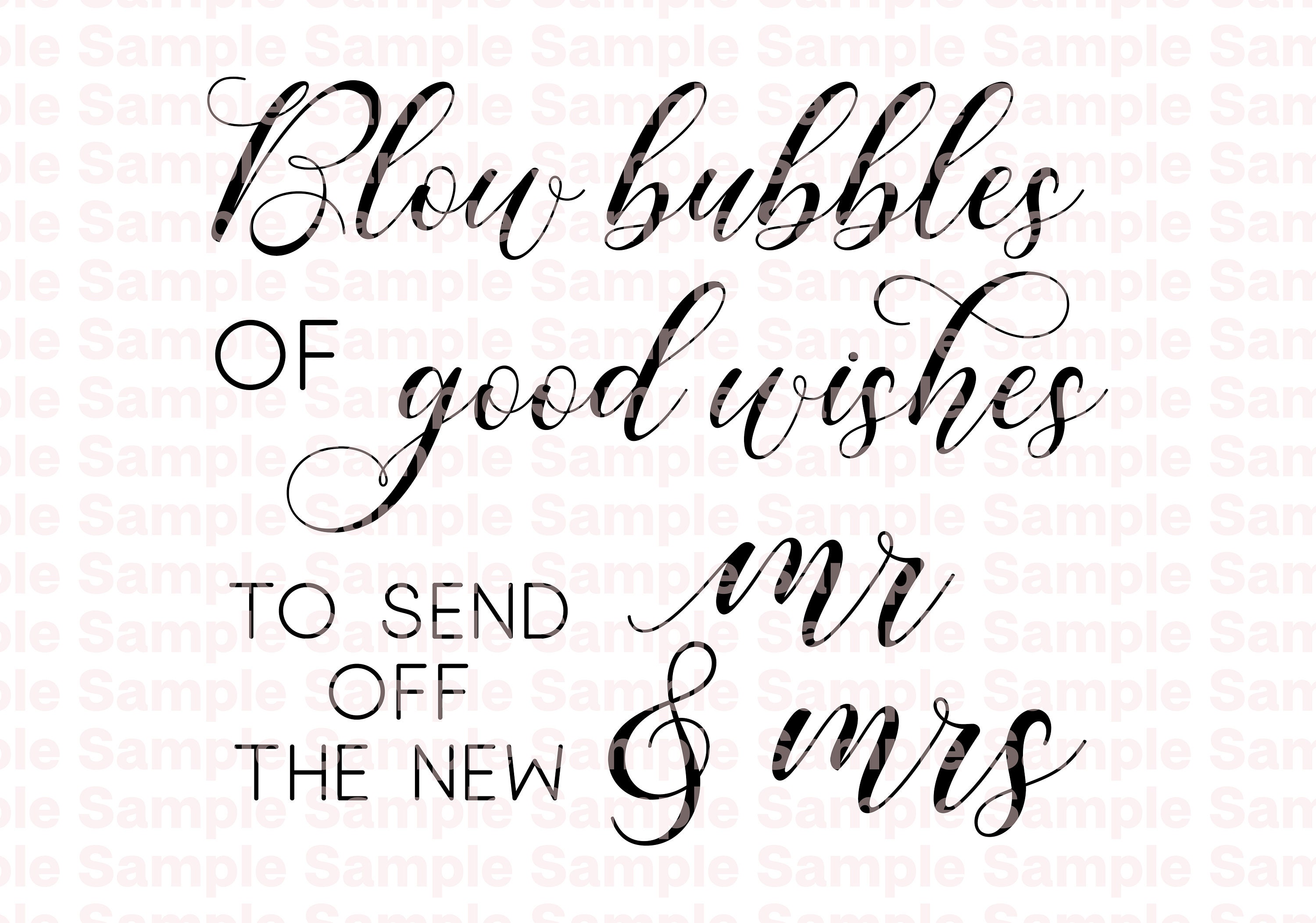 Bubbles Send off Printable Digital Download PNG/SVG/PDF | Etsy