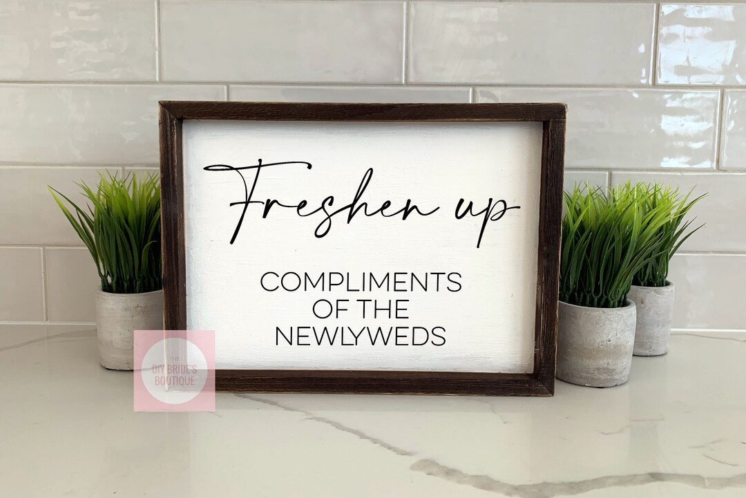 Printable 'freshen Up' Sign Minimalist Handwritten Style // Digital PDF ...