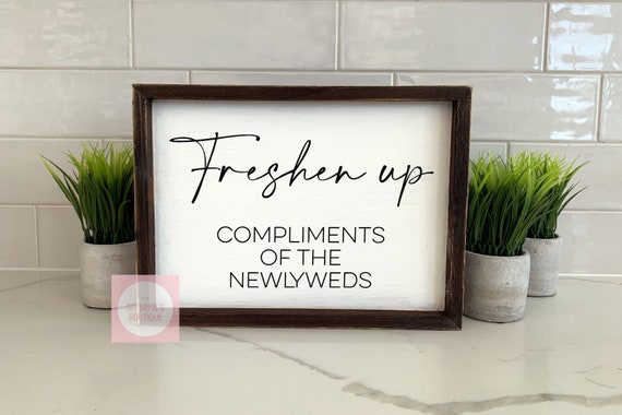 Printable 'freshen Up' Sign Minimalist Handwritten - Etsy India