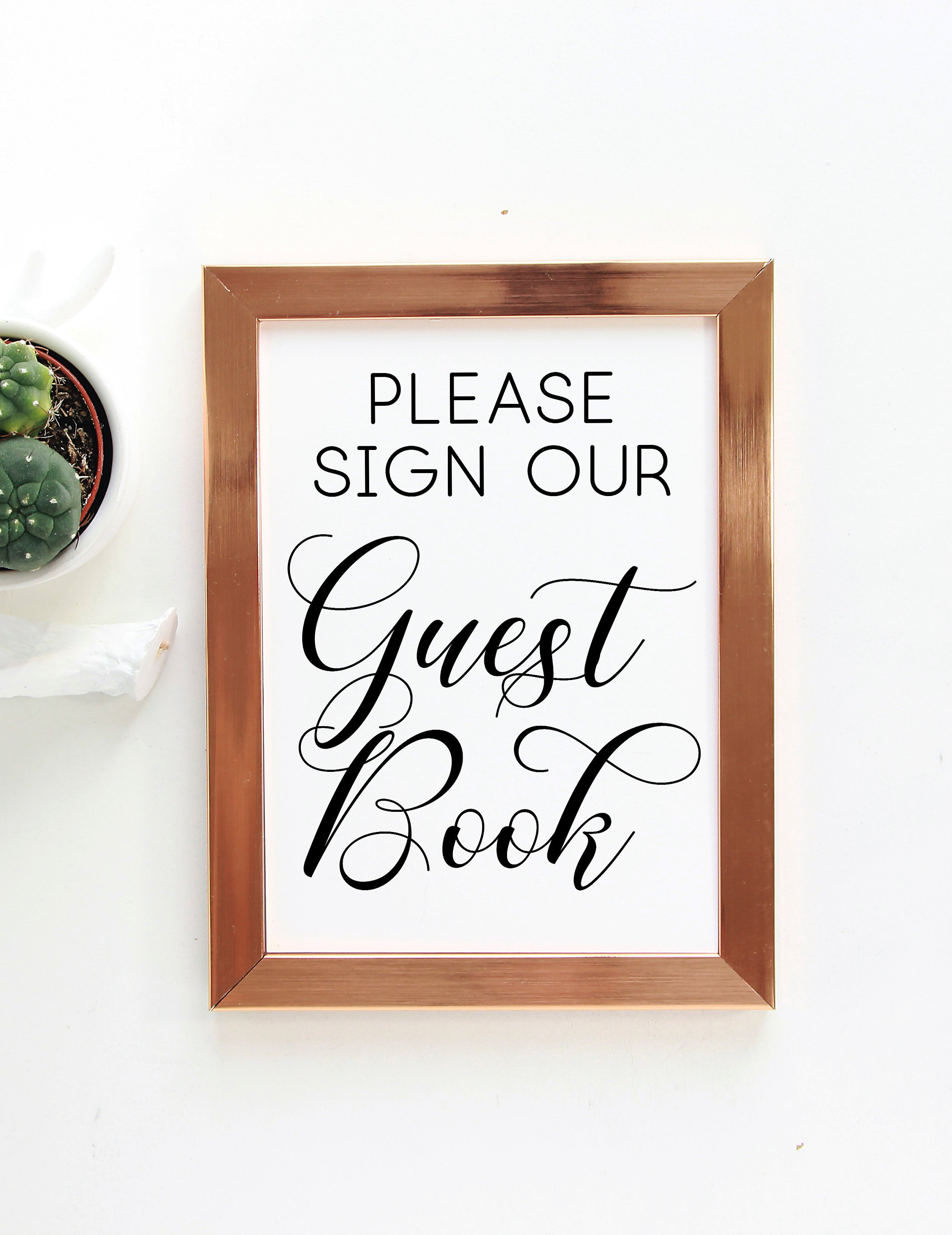 Papercraft Craft Supplies & Tools Wedding signage DIY Guest book sign ...