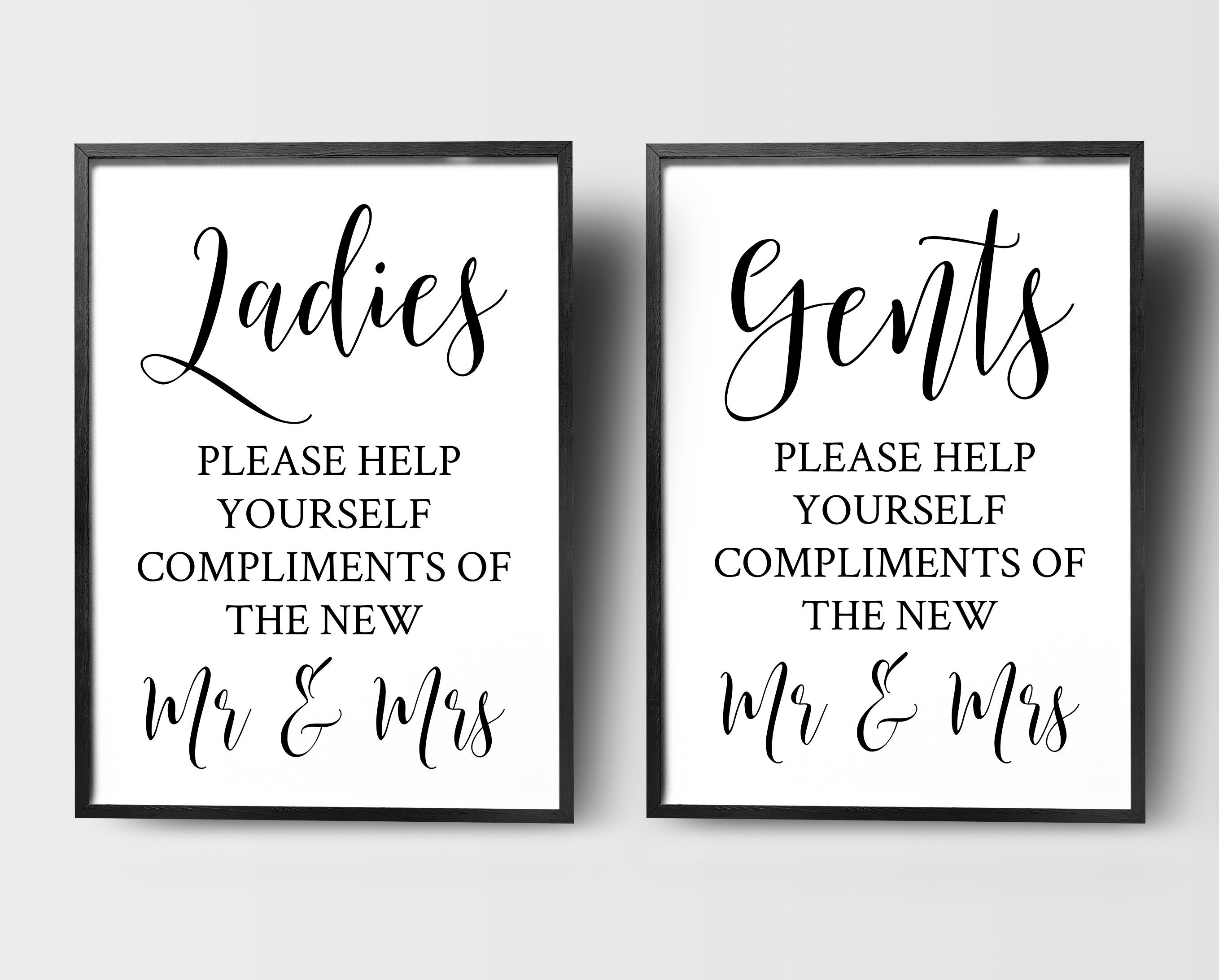 Ladies Only Bathroom Signs
