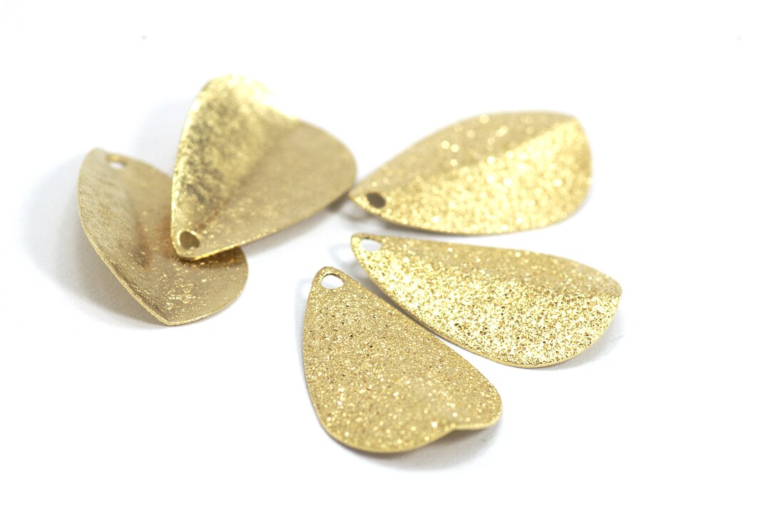 Pendants Sequins Shape Drop Color Gold / Gold / Brass 10 Pcs - Etsy